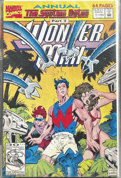 Wonder Man Annual #1 (1992) Marvel Comics System Bytes (Gebraucht) in ...