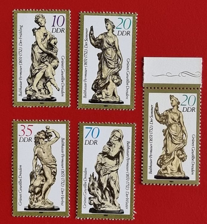 DDR PERMOSER VIER JAHRESZEITEN GRÜNES GEWÖLBE DRESDEN 1984** | Kaufen auf Ricardo