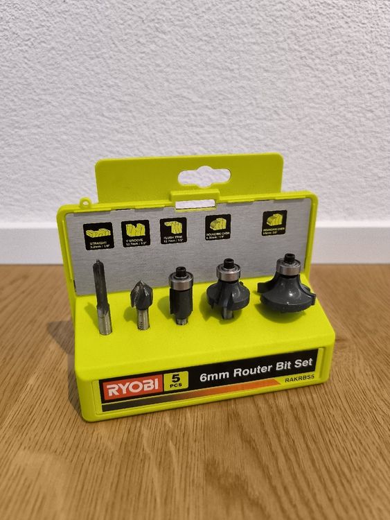 RYOBI Fräser Set 5-tlg. 6mm Router Bit Set | Kaufen auf Ricardo