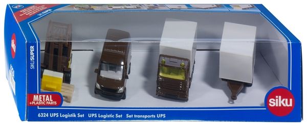 SIKU UPS Logistik Set, 3 Spielfahrzeug ab 3 Jahren (6324) (Neu und originalverpackt) in ...