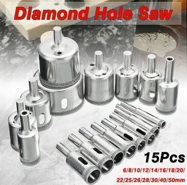 Diamantbohrer Set Top Qualität NEU 15pcs (Neu und originalverpackt) in ...