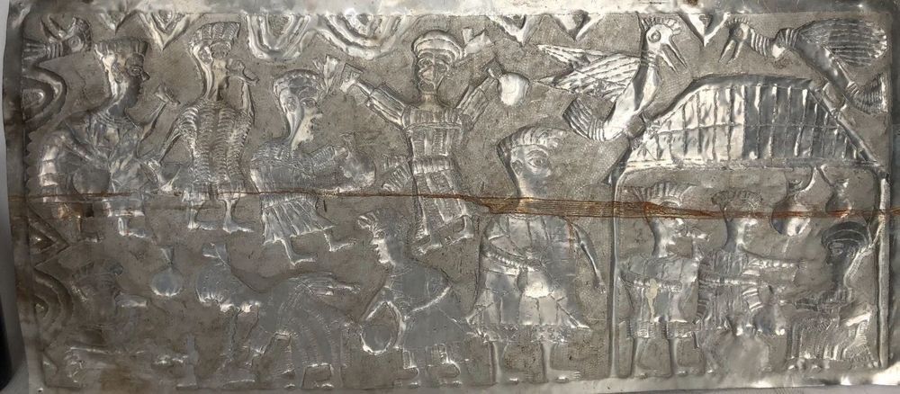 Afrikanische Aluminium Relief Skulptur (Nigeria) (Gebraucht) in Cham ...