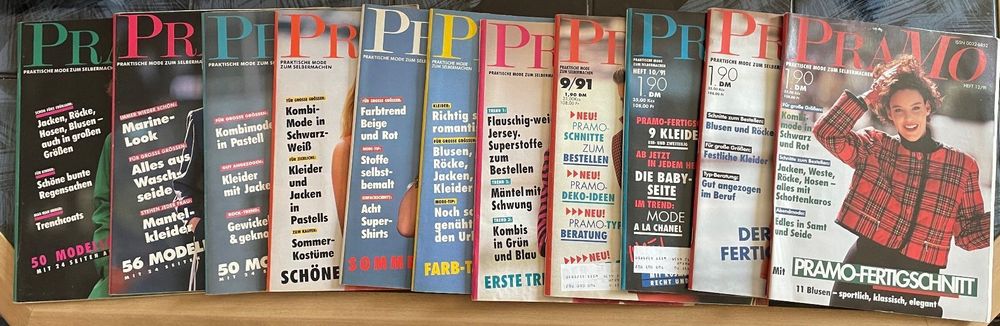 11 Pramo Mode zum selbermach 1991 Schnittmuster Anleitungen (Gebraucht ...