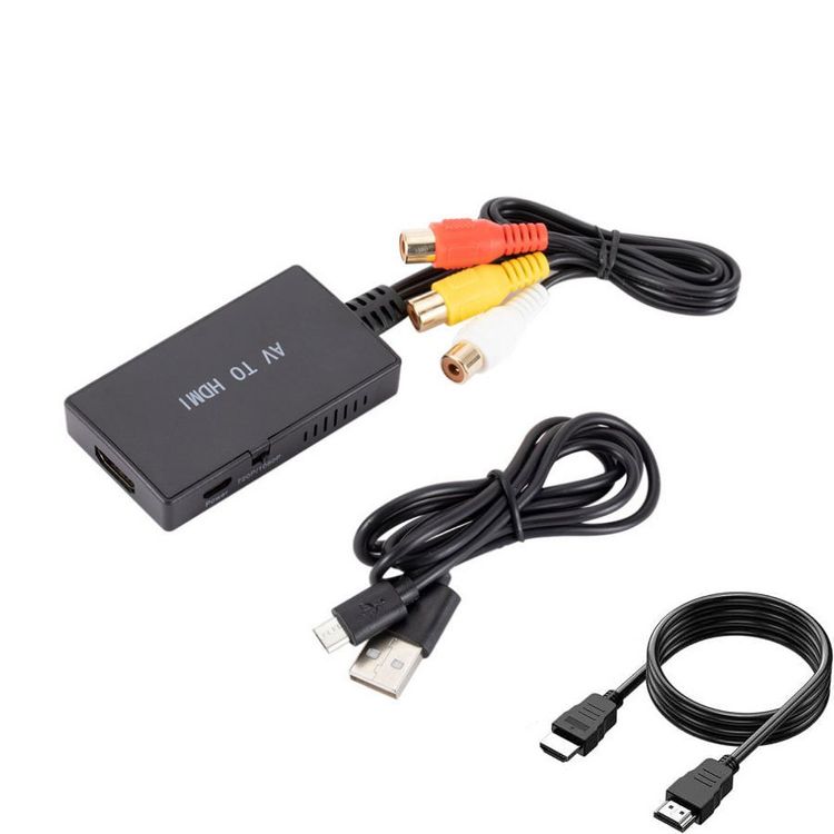 RCA auf HDMI Konverter für PS2 Xbox SNES Wii N64 VHS DVD VCR (Neu ...