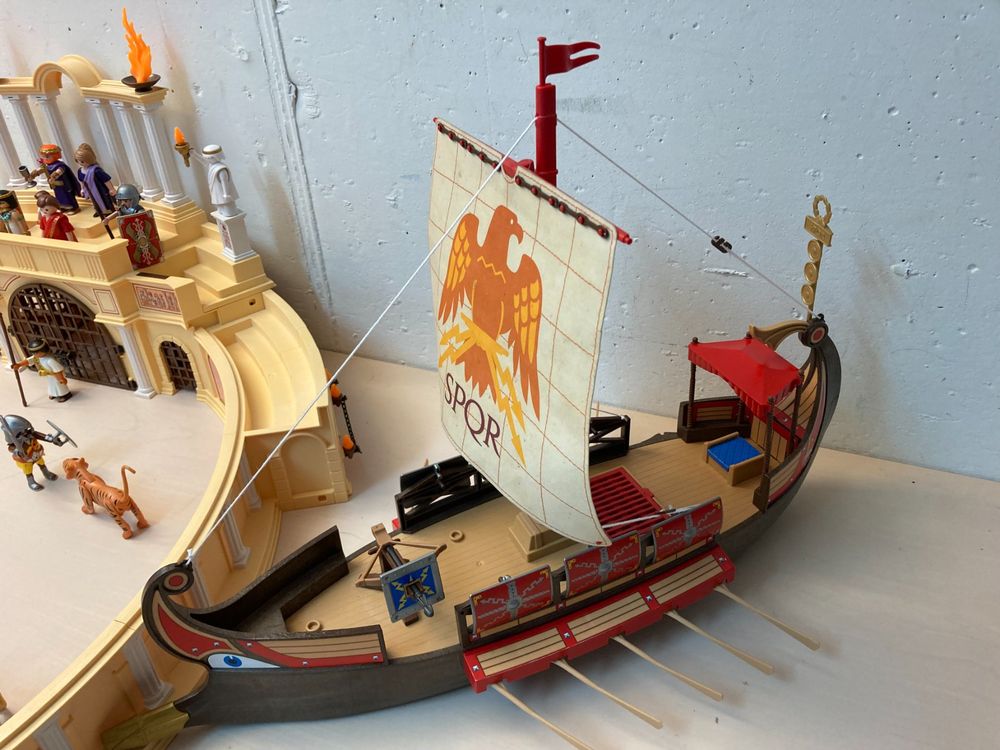Playmobil Römerarena Amphitheater Schiff Galeere viel Zubeh. | Kaufen auf Ricardo