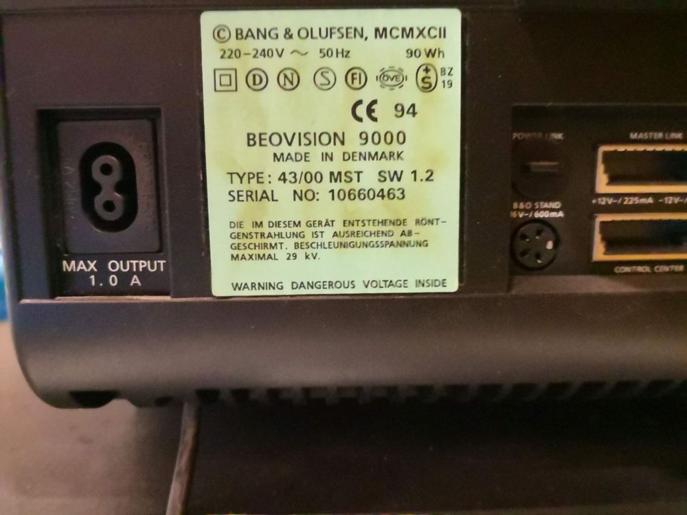 Bang & Olufsen Beovision 9000 | Kaufen auf Ricardo