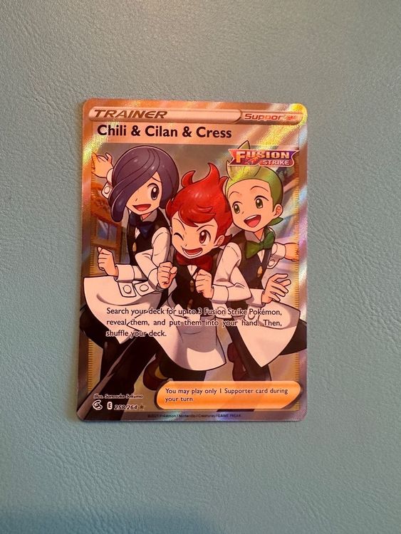 Pokemon Trainer Fullart selten Chili Cilan Cress (Gebraucht) in ...
