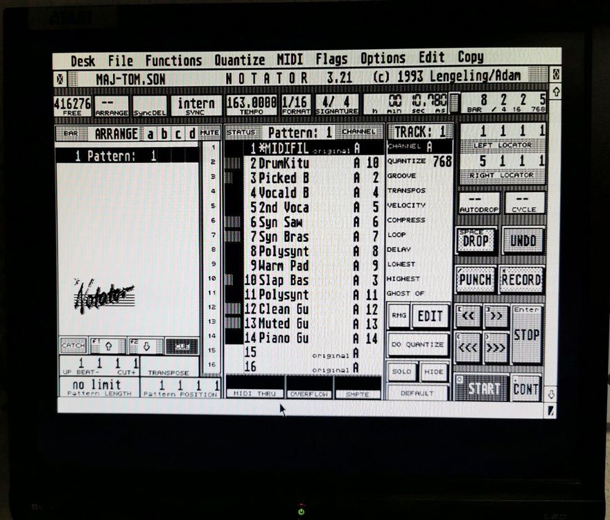 Atari Mega ST4 DOM/USB & C-LAB Notator (Gebraucht) in Winterthur für ...