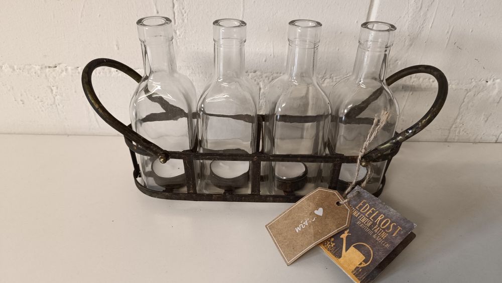 Windlicht Flaschen Edel Rost Advent (Neu (gemäss Beschreibung)) in ...