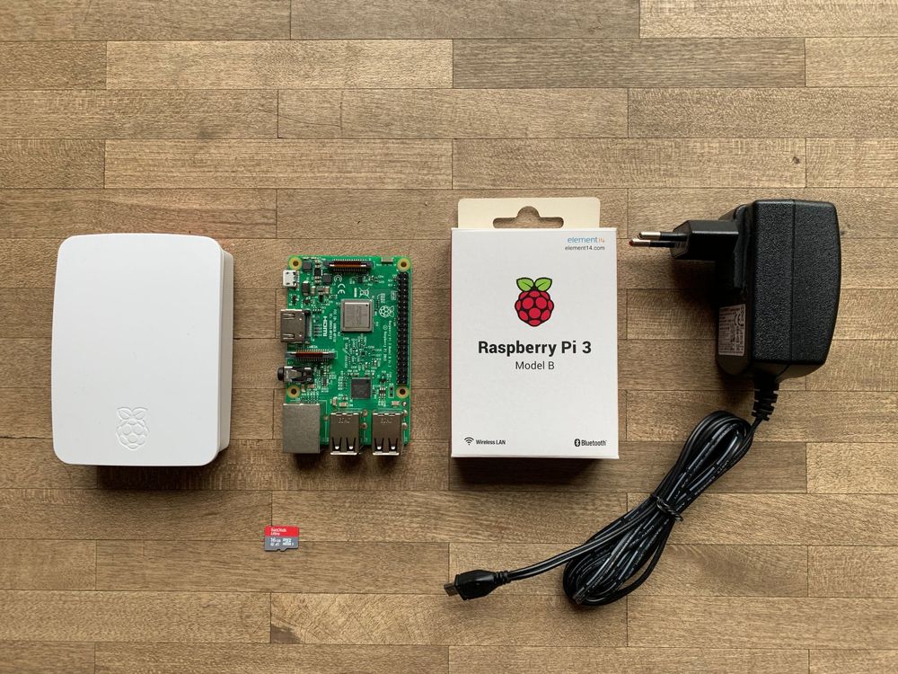 Raspberry Pi 3 Model B V1.2 mit SD-Karte, Netzteil, Gehäuse | Kaufen ...