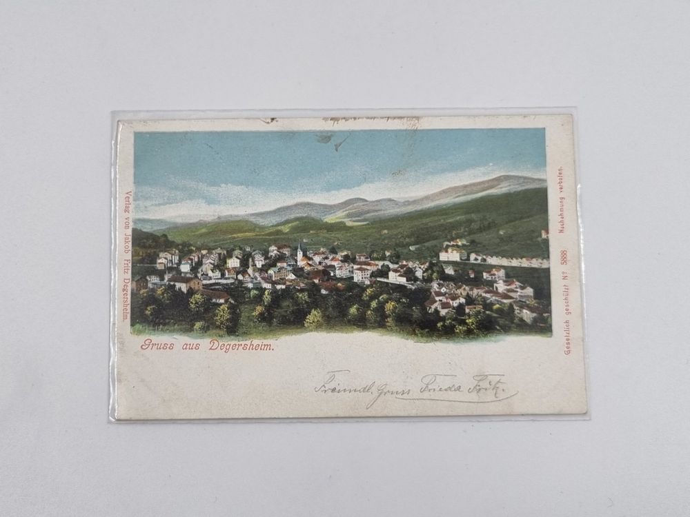 Postkarte 1900 "Gruss aus Degersheim" gelaufen | Kaufen auf Ricardo