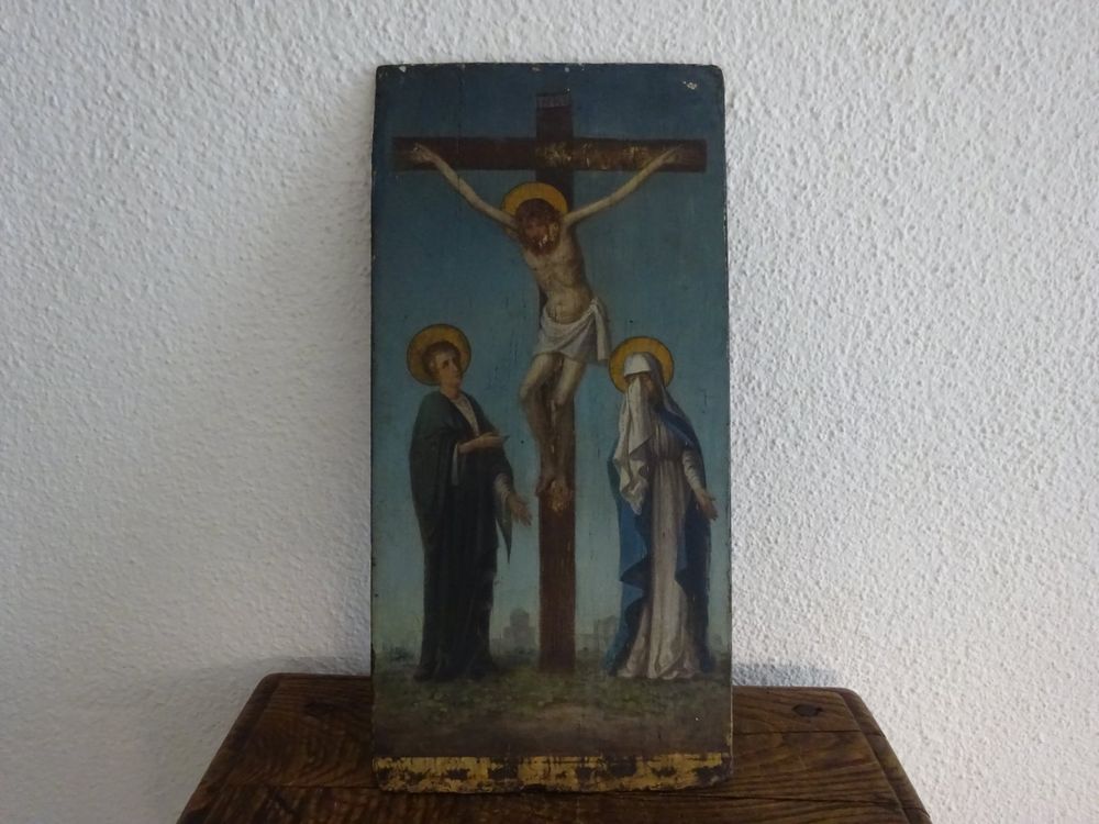 Antike Ikone Icône / Kreuzigung Christi (Gebraucht) in Esslingen für CHF 350 – mit Lieferung auf ...