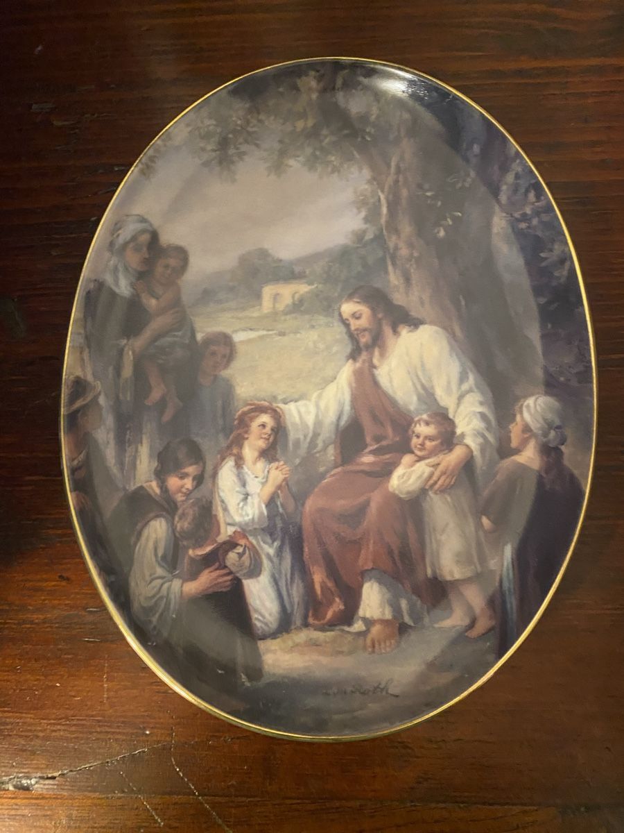 BRADEX Wandteller Jesus segnet die Kinder,Top Zustand (Gebraucht) in ...