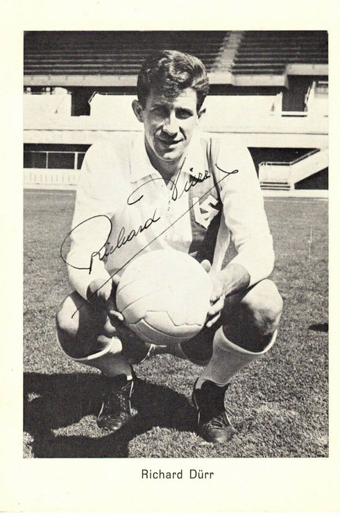 FC LAUSANNE SPORTS LS RICHARD DÜRR AUTOGRAMMKARTE 60ER JAHRE (Gebraucht ...