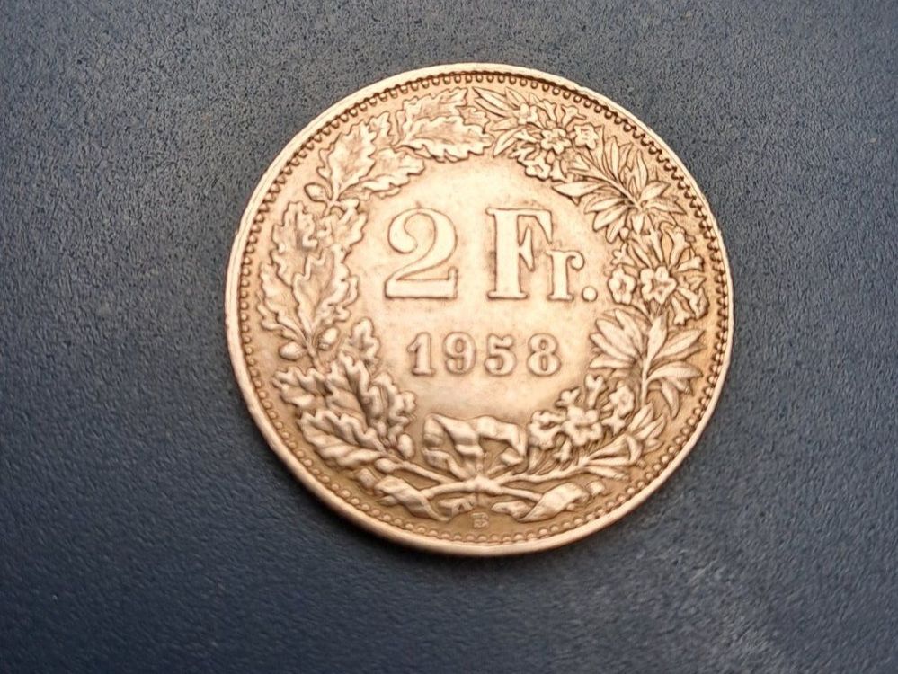 2.- Franken 1958 (Gebraucht) in Niederwil AG für CHF 5 – mit Lieferung auf Ricardo kaufen