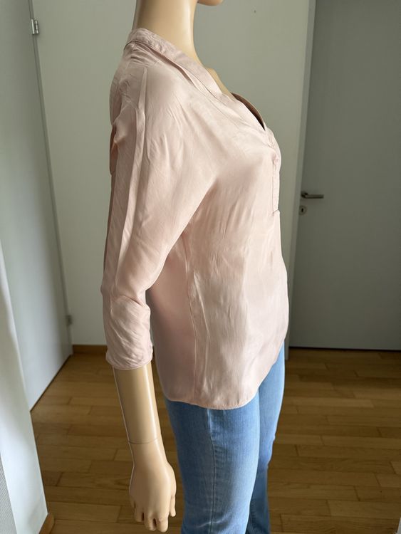 Zara Basic Bluse Grösse XS zartrosa Kurzarmbluse Rosa Top (Neu (gemäss ...