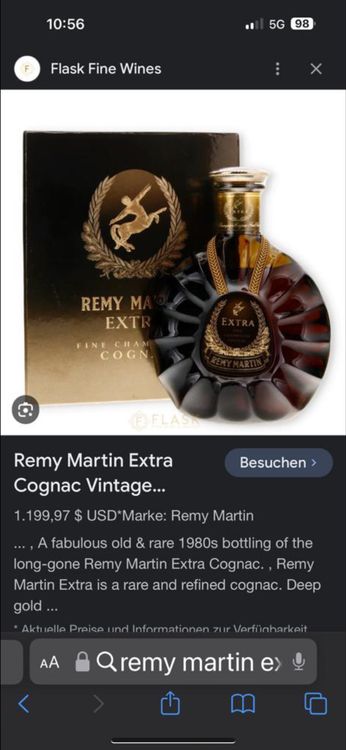 Rémy Martin Extra -1980 Edition (Gebraucht) in Hölstein für CHF 250 ...