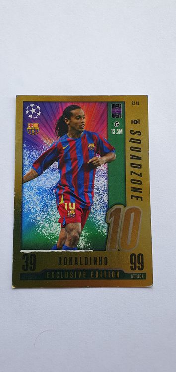 Ronaldinho Sammlerkarte, Exclusive Edition gold, sz10 | Kaufen auf Ricardo