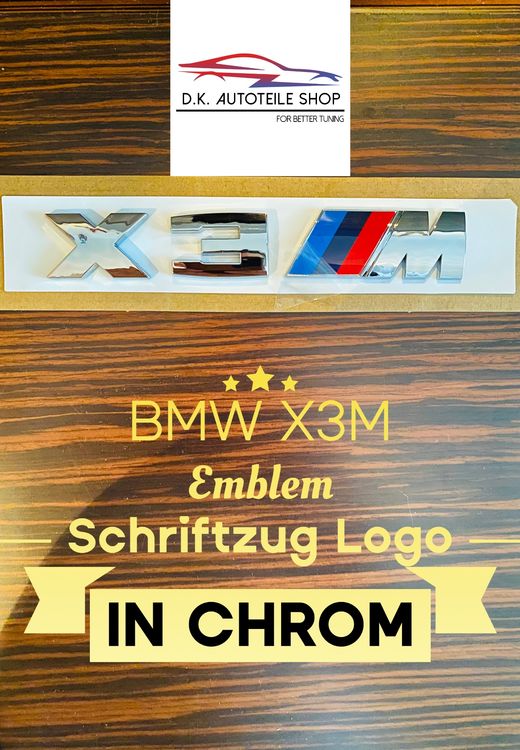BMW X3M Emblem Logo Schriftzug Chrom Neu | Kaufen auf Ricardo