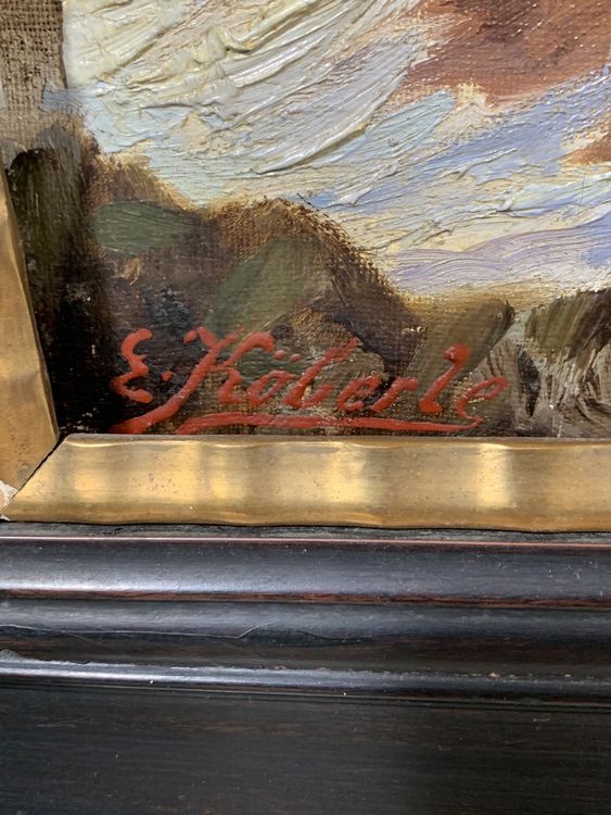 Elsa Köberle (1881-1950) Matterhorn Berglandschaft Gem (Gebraucht) in Root für CHF 400 – mit ...