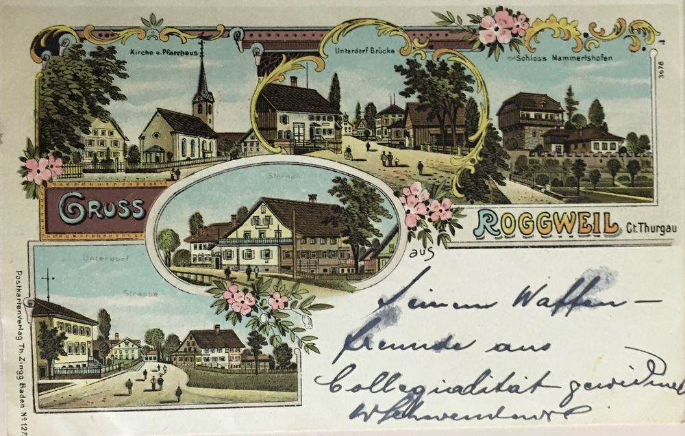 Gruss aus Roggweil, Roggwil, Litho, 1901 (Gebraucht) in Frauenfeld für CHF 76 – mit Lieferung ...
