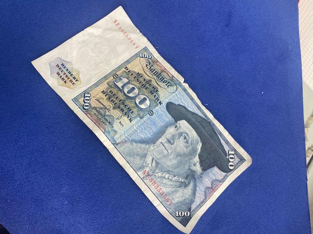100 DM Note (Gebraucht) in für CHF 55 – mit Lieferung auf Ricardo kaufen