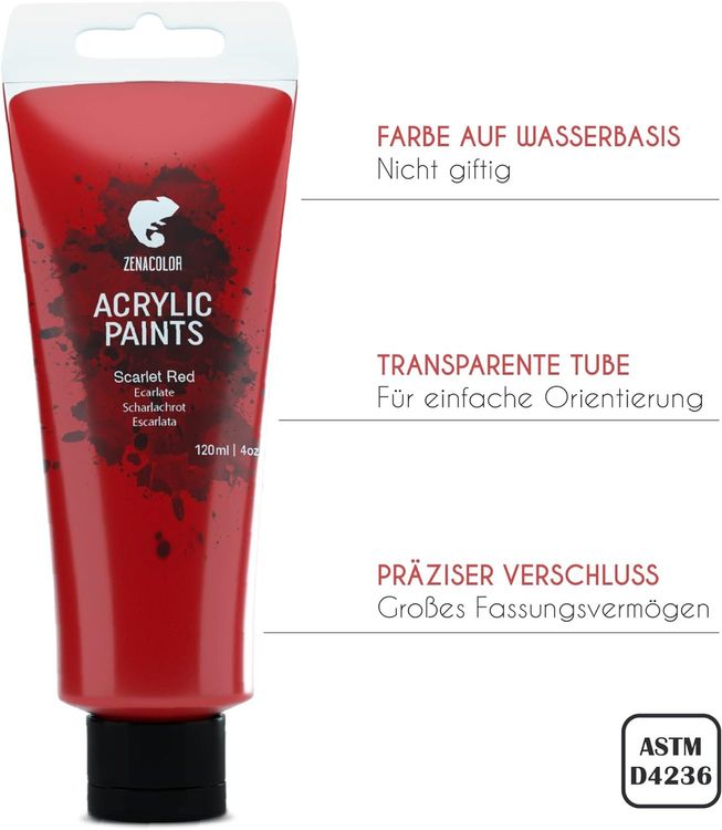 Acrylfarben 120ml x 24 Farbe für Holz Leinwände (Neu und originalverpackt) in Herisau für CHF 69 ...