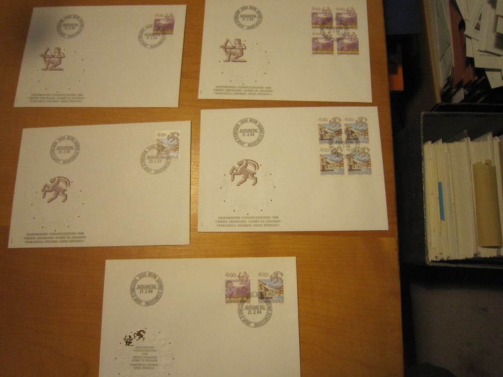 CH 1983 FDC Sternzeichen die Hohen Werten Kaufpreis 51.- (Gebraucht) in Gordola für CHF 2.3 ...