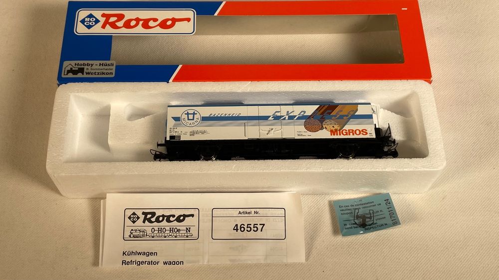 Roco 46557 - FS Kühlwagen MIGROS - NEU (Neu und originalverpackt) in ...