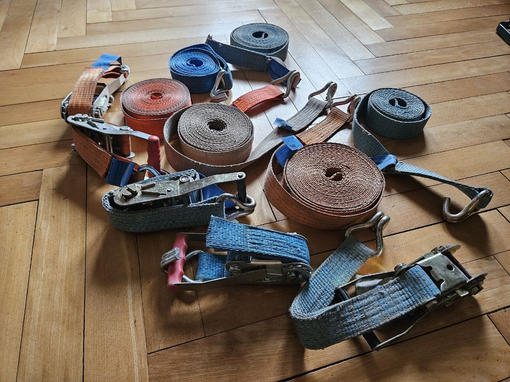 Spanngurten inkl. Spanner - Set à 5 Stück, diverse Längen (Gebraucht ...