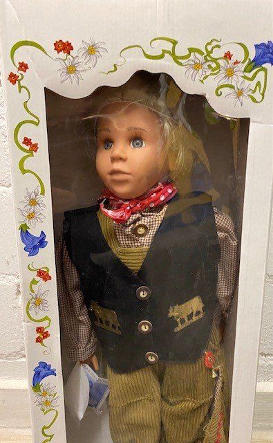 Original Heidiland Puppe "Appenzeller^"im Karton ca 60cm (Neu und ...