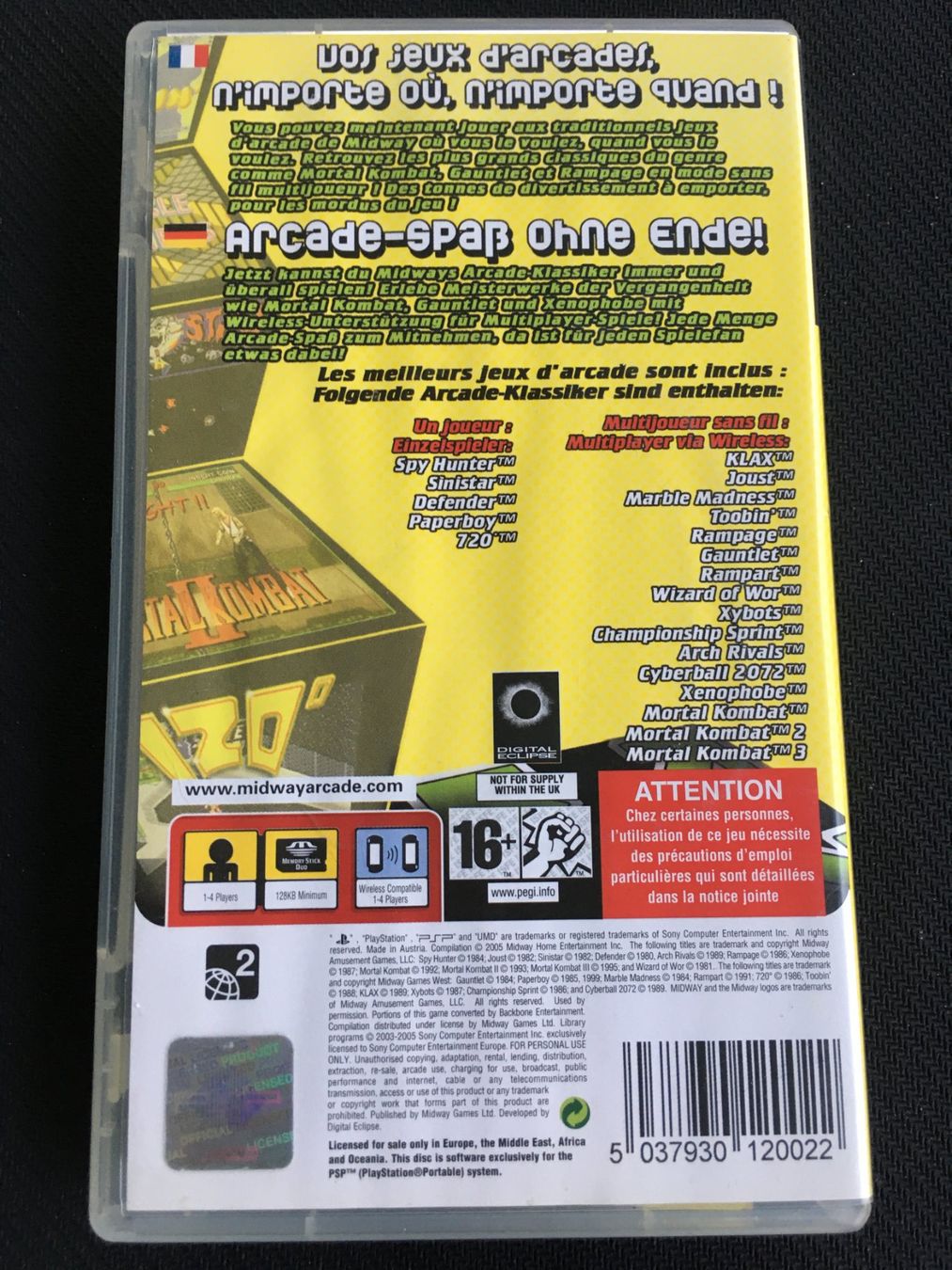 Midway Arcade Treasure - Extended Play für PSP (Gebraucht) in St.Gallen ...