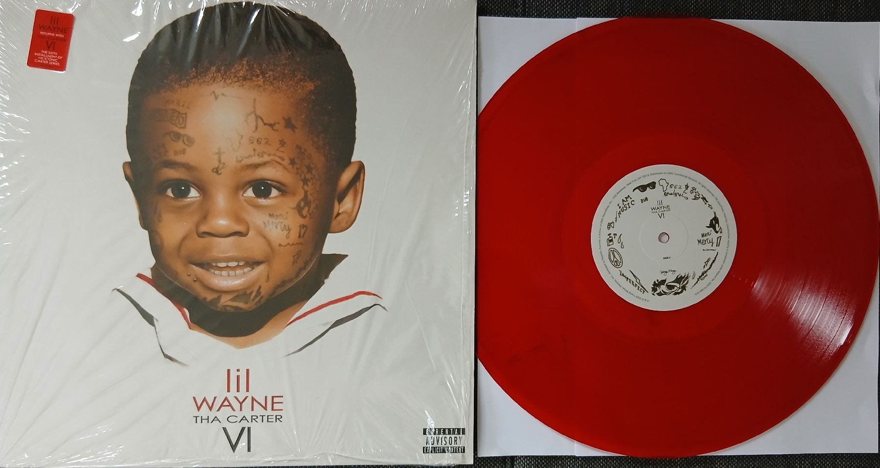 Lil Wayne Tha Carter VI - Autographed Red Vinyl played once (Neu ...