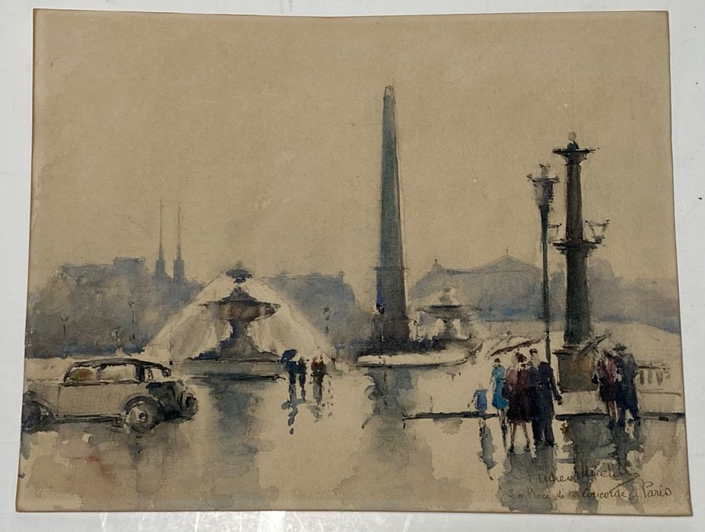 Strassenszene Paris Aquarell unleserlich signiert (Gebraucht) in Root für CHF 67 – mit Lieferung ...