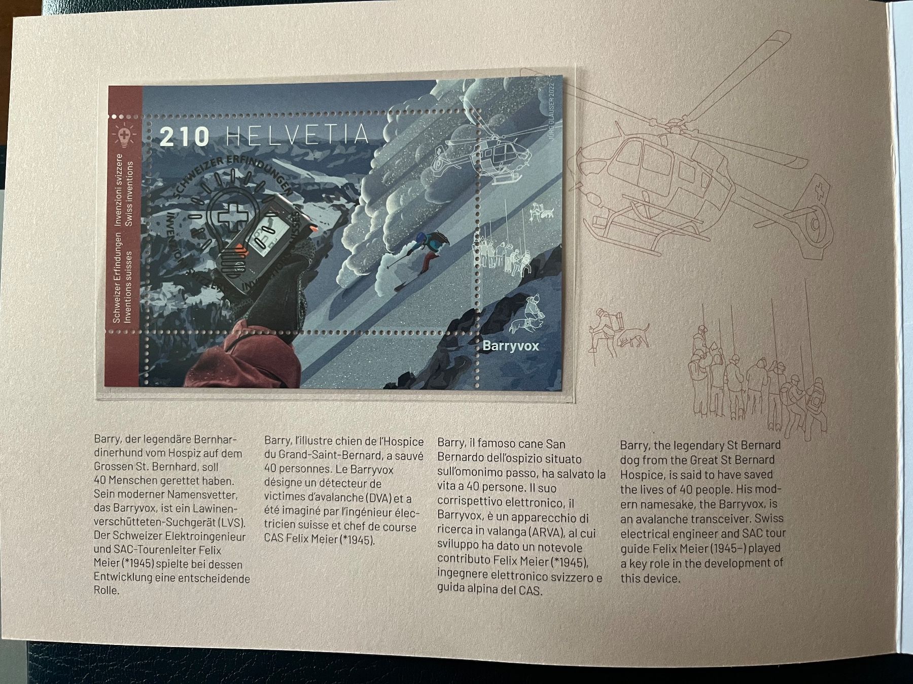 Inventions suisses - folder spécial A5, oblitéré (Neuf avec emballage d ...