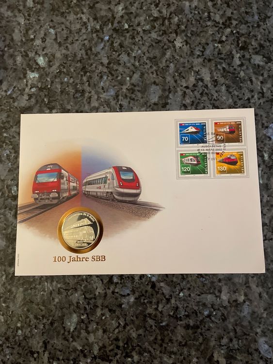 Numisbrief 100 Jahre SBB (Neu (gemäss Beschreibung)) in Schlossrued für CHF 15 – mit Lieferung ...