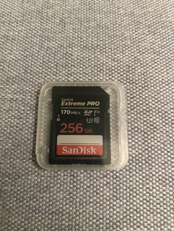 SanDisk Extreme Pro SD Card 256 GB, 170 MB/s V30 UHS-I U3 (Gebraucht ...
