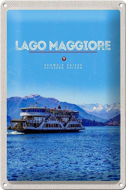 Blechschild-LAGO MAGGIORE-AUTOFÄHRE SEE (Neu und originalverpackt) in Rupperswil für CHF 16.95 ...
