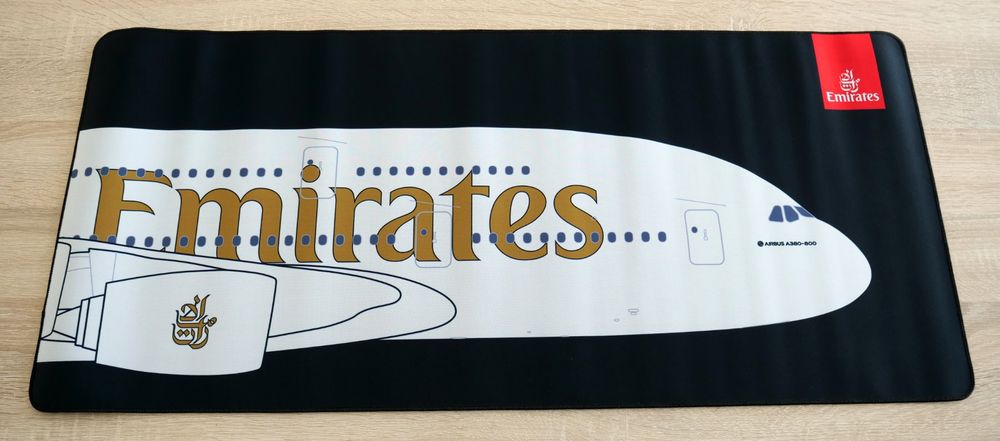 Emirates Airbus A380 Mousepad, grosses Mauspad 90x30cm, NEU (Neu und ...
