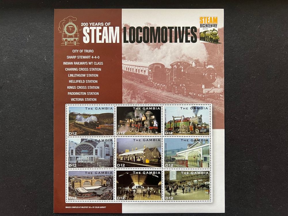 Gambia 2004 Steam Locomotives Railway Train ** Luxus (C608) | Kaufen ...