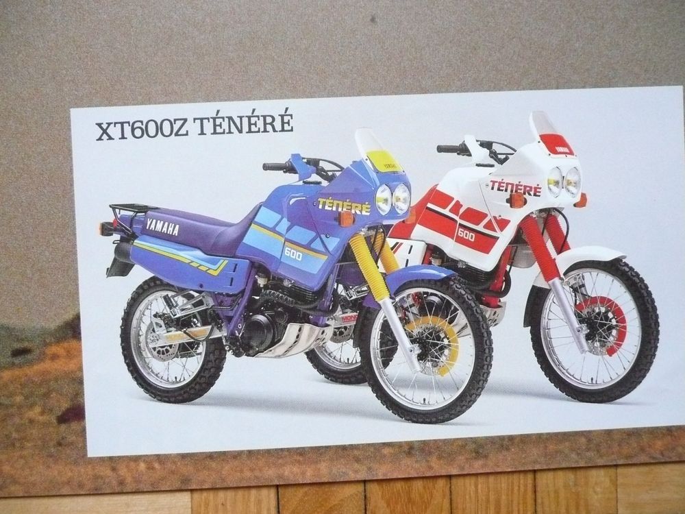 OLDTIMER PROSPEKT YAMAHA XT600Z TENERE+V-MAX+JAHRESPROGRAMM | Kaufen auf Ricardo