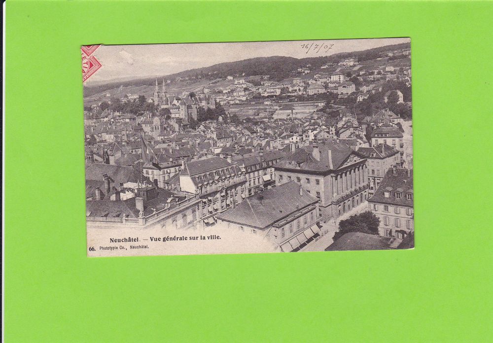 Neuchâtel vue générale sur la ville (Gebraucht) in St. Peterzell für CHF 2 – mit Lieferung auf ...
