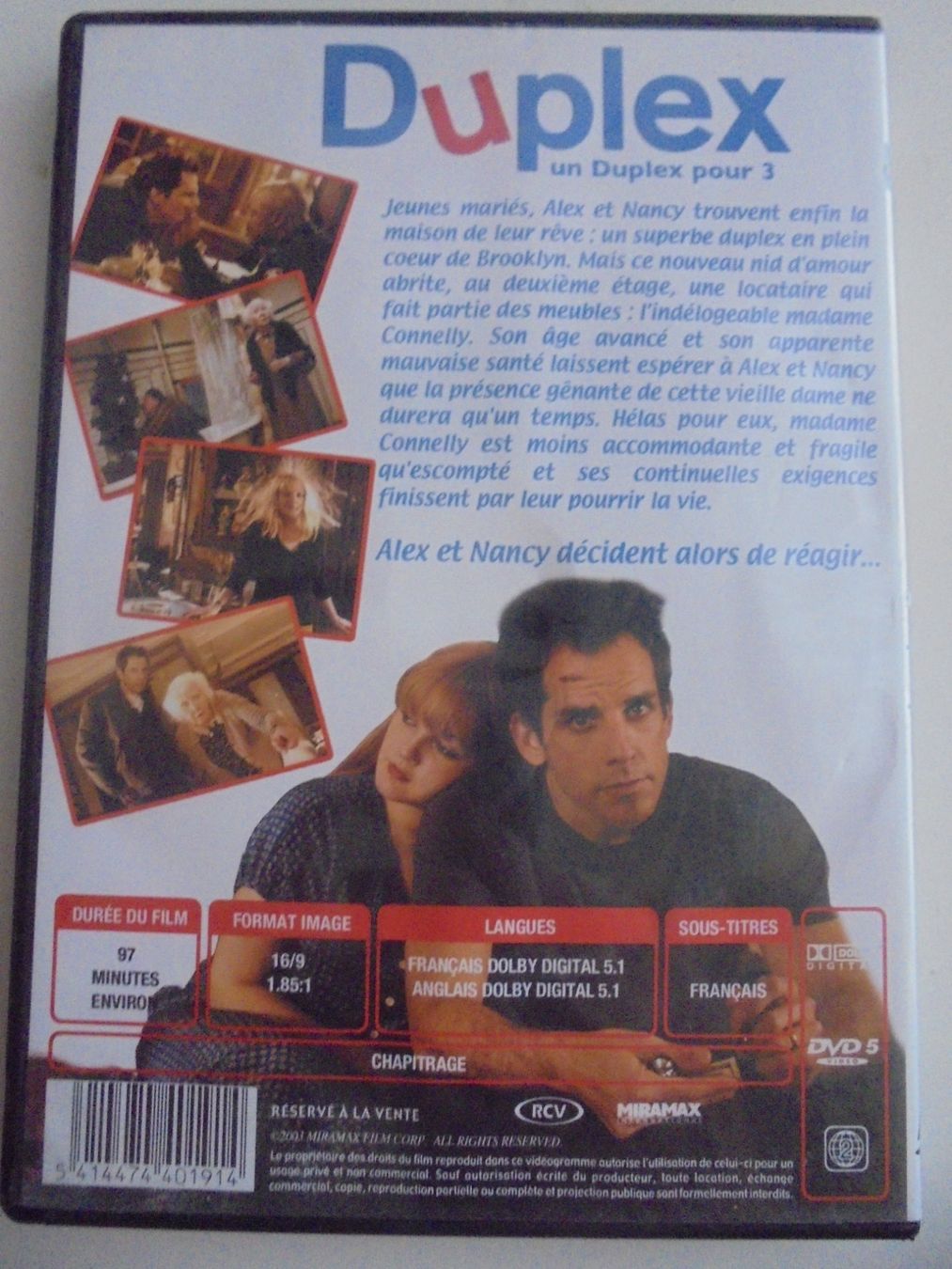 " Duplex " Ben Stiller, Drew Barrymore. fr + english. EX (D'occasion) à ...