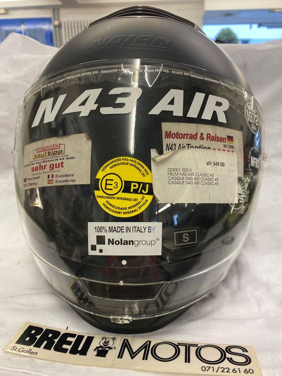 Nolan N43 Air Motorradhelm Grösse S Schwarz Matt Klapphel... (Neu ...