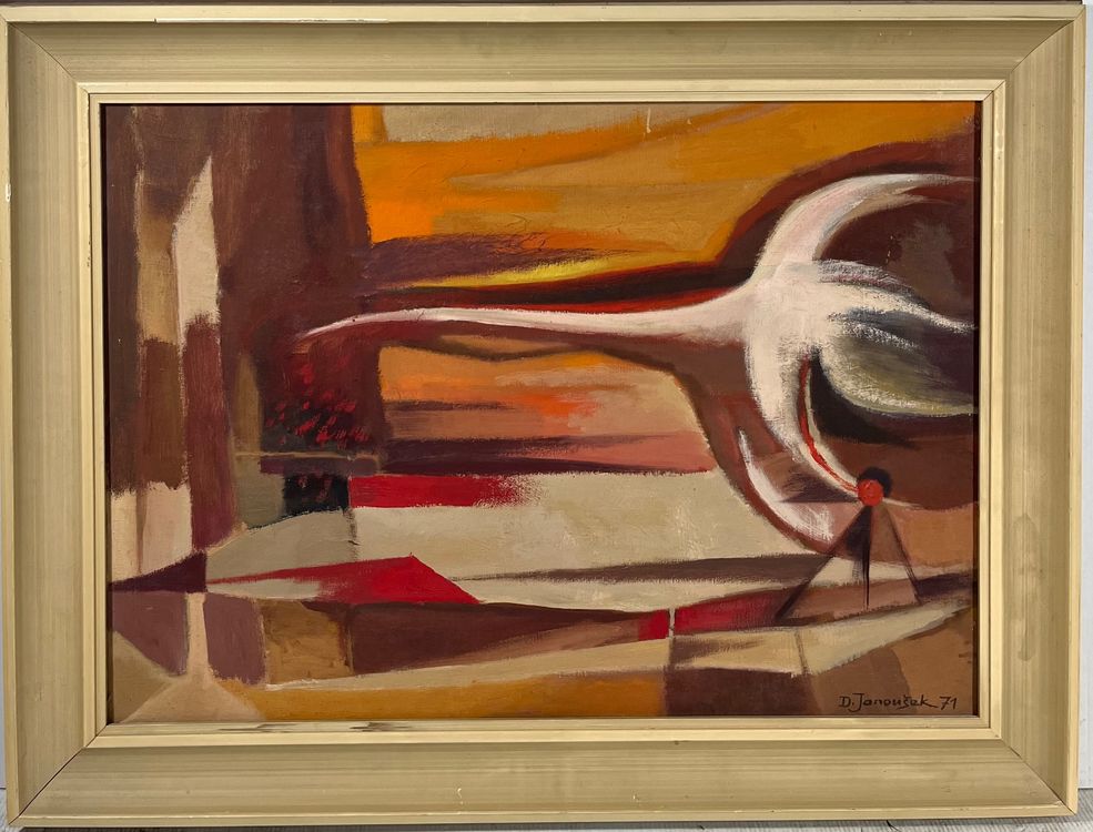 70. er Jahre Grosse Abstrakte Gemälde, Sig. D. Janousek (Gebraucht) in Root für CHF 44 – nur ...
