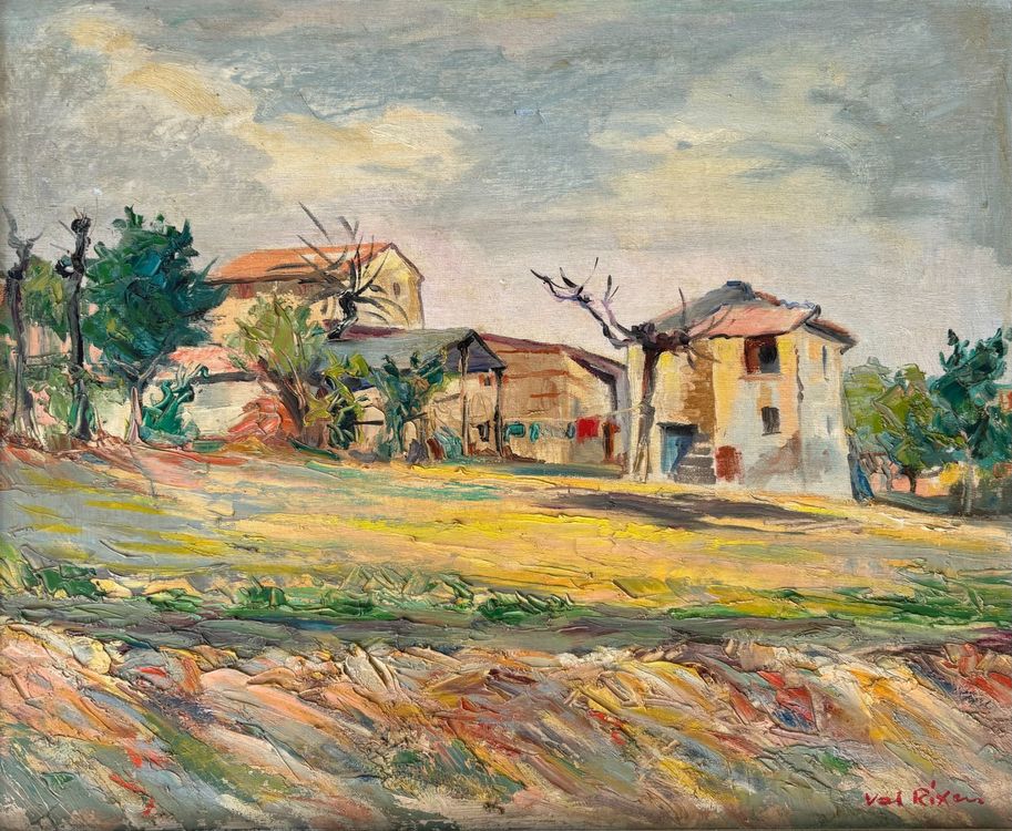 Ölgemälde "Häusergruppe in Calvi" von val Rixen (Gebraucht) in Luzern ...