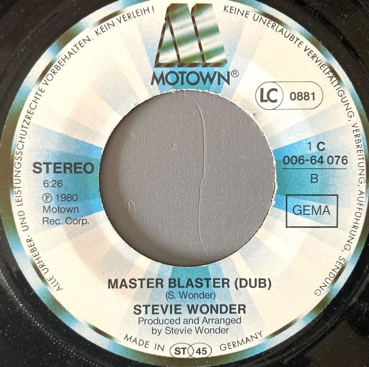 STEVIE WONDER - MASTER BLASTER (Gebraucht) in Poliez-Pittet für CHF 5 ...
