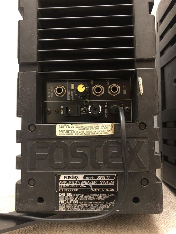 FOSTEX SPA11 PA SPEAKERS (100 watt RMS) (Gebraucht) in Zürich für CHF ...