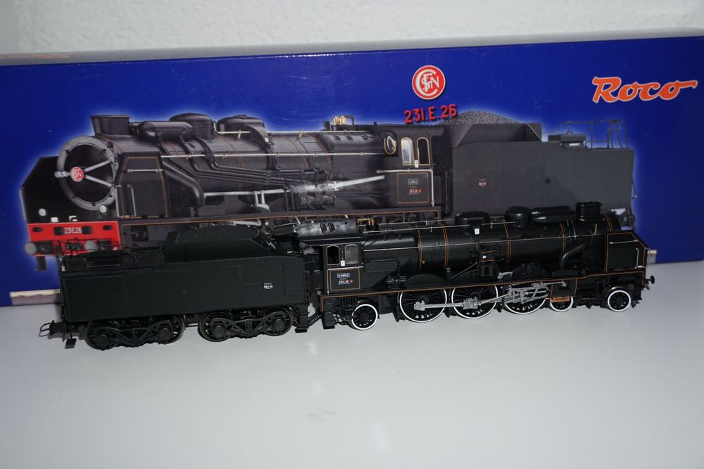 Roco 62302 - SNCF 231.E.26 Dampflok H0/DC (Gebraucht) in Matten b ...