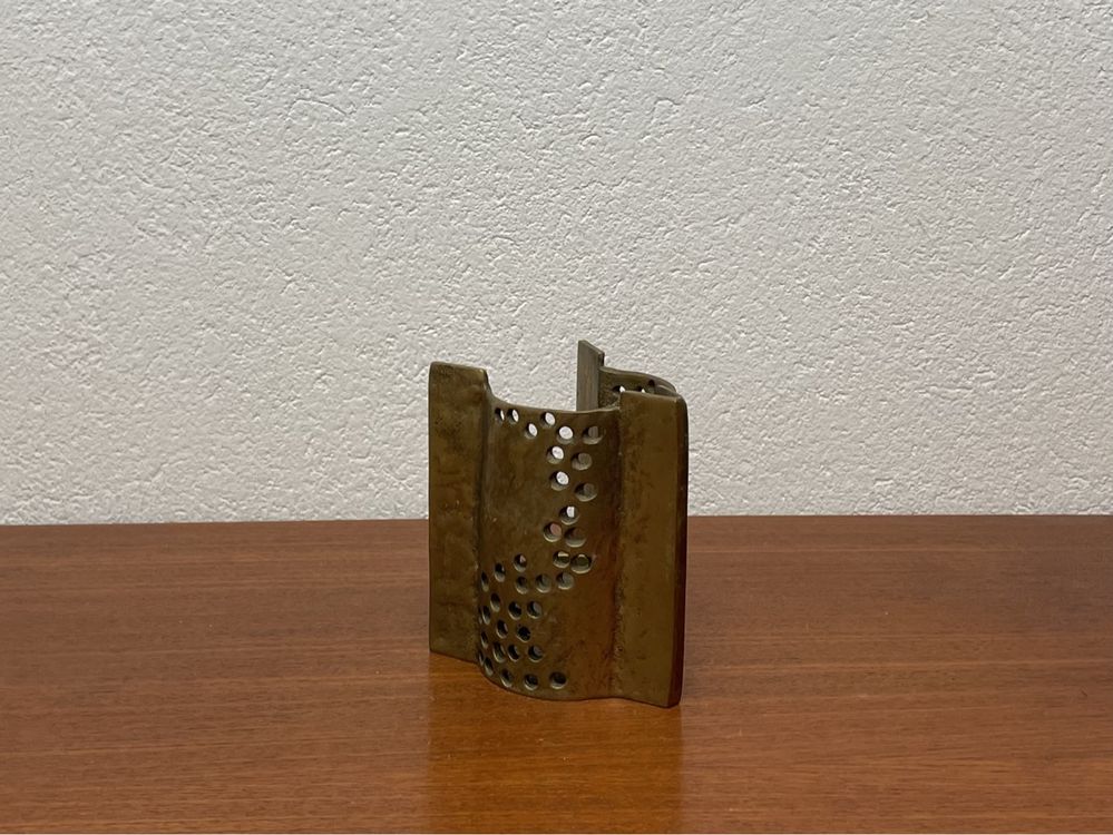 Brutalismus Messing Kerzenständer massiv 70er vintage Design (Gebraucht) in Zürich für CHF 35 ...
